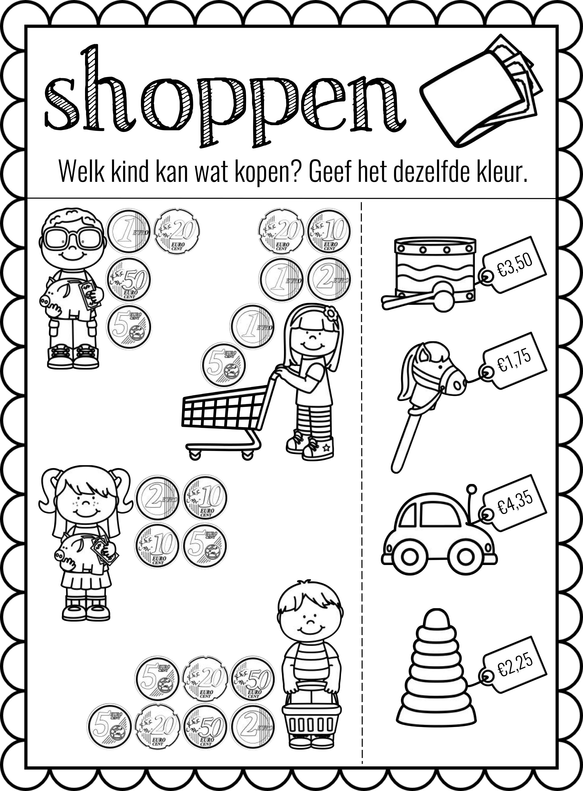 Rekenen met geld - Klas van juf Linda