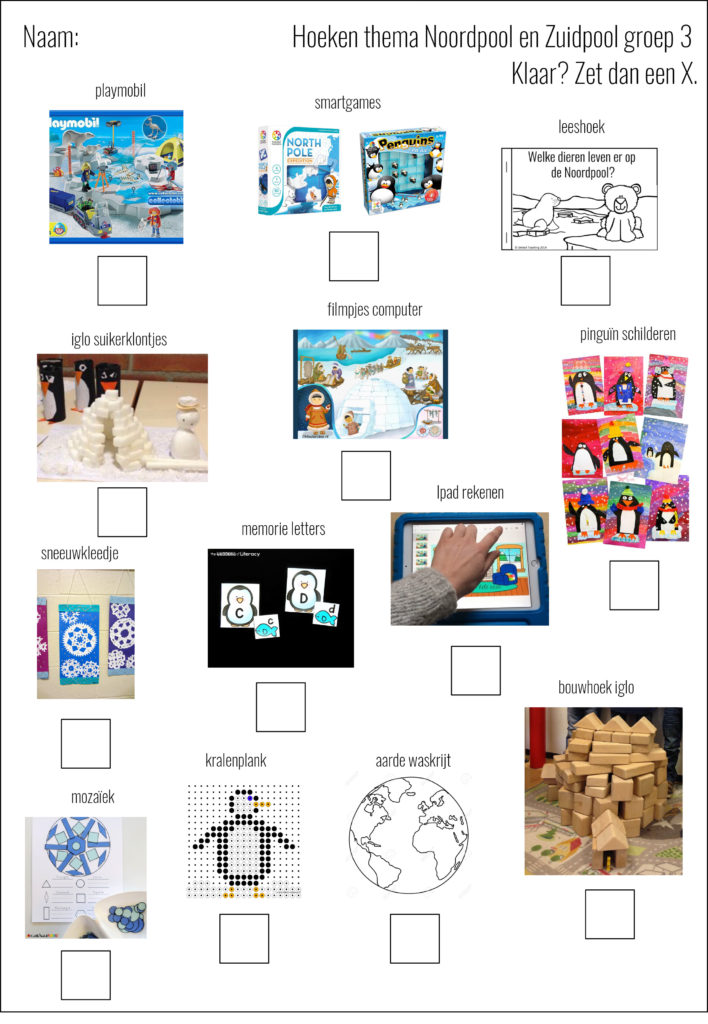 Thema noordpool en zuidpool - groep 3/4 - Klas van juf Linda