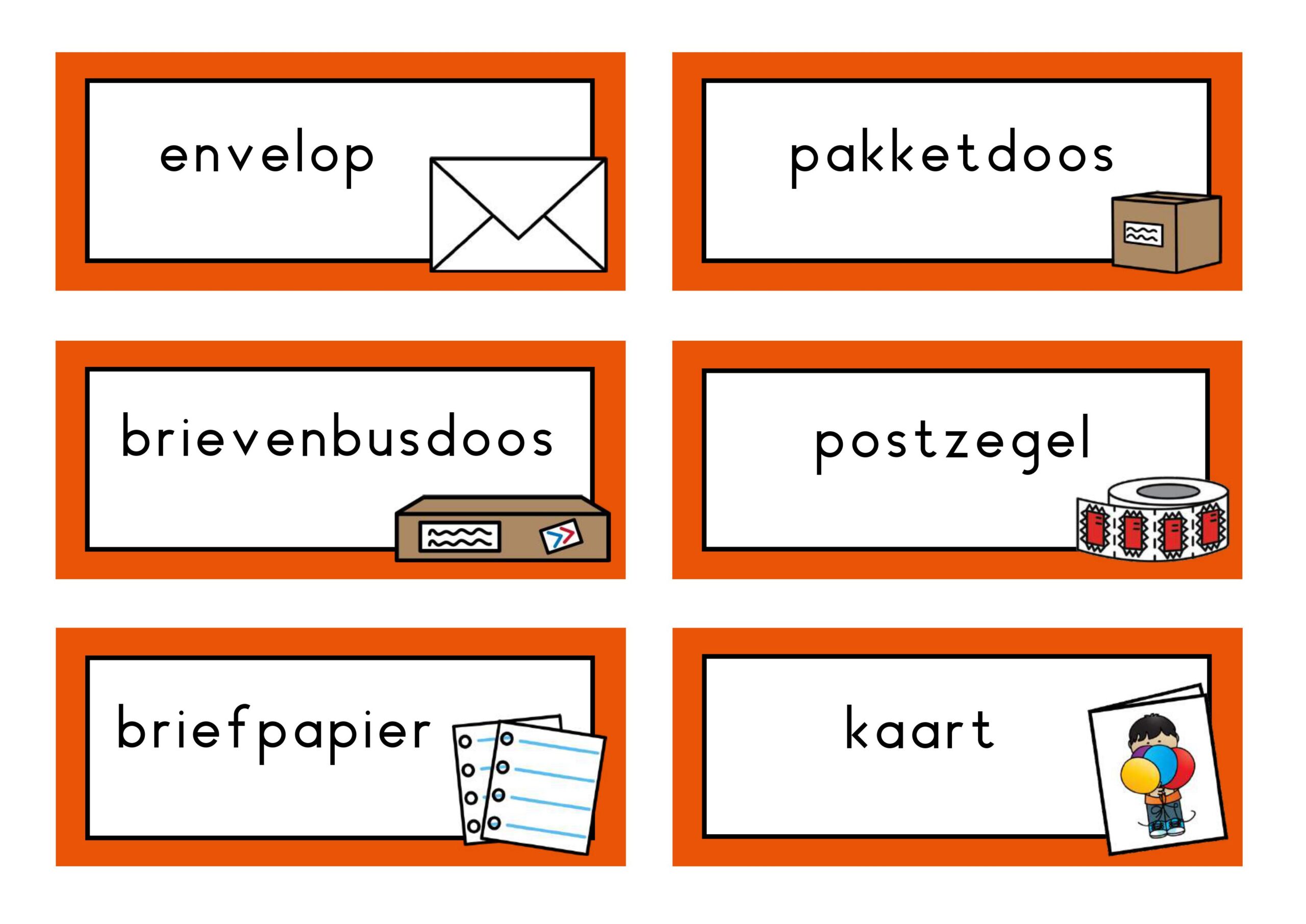 Hoek postkantoor - Klas van juf Linda