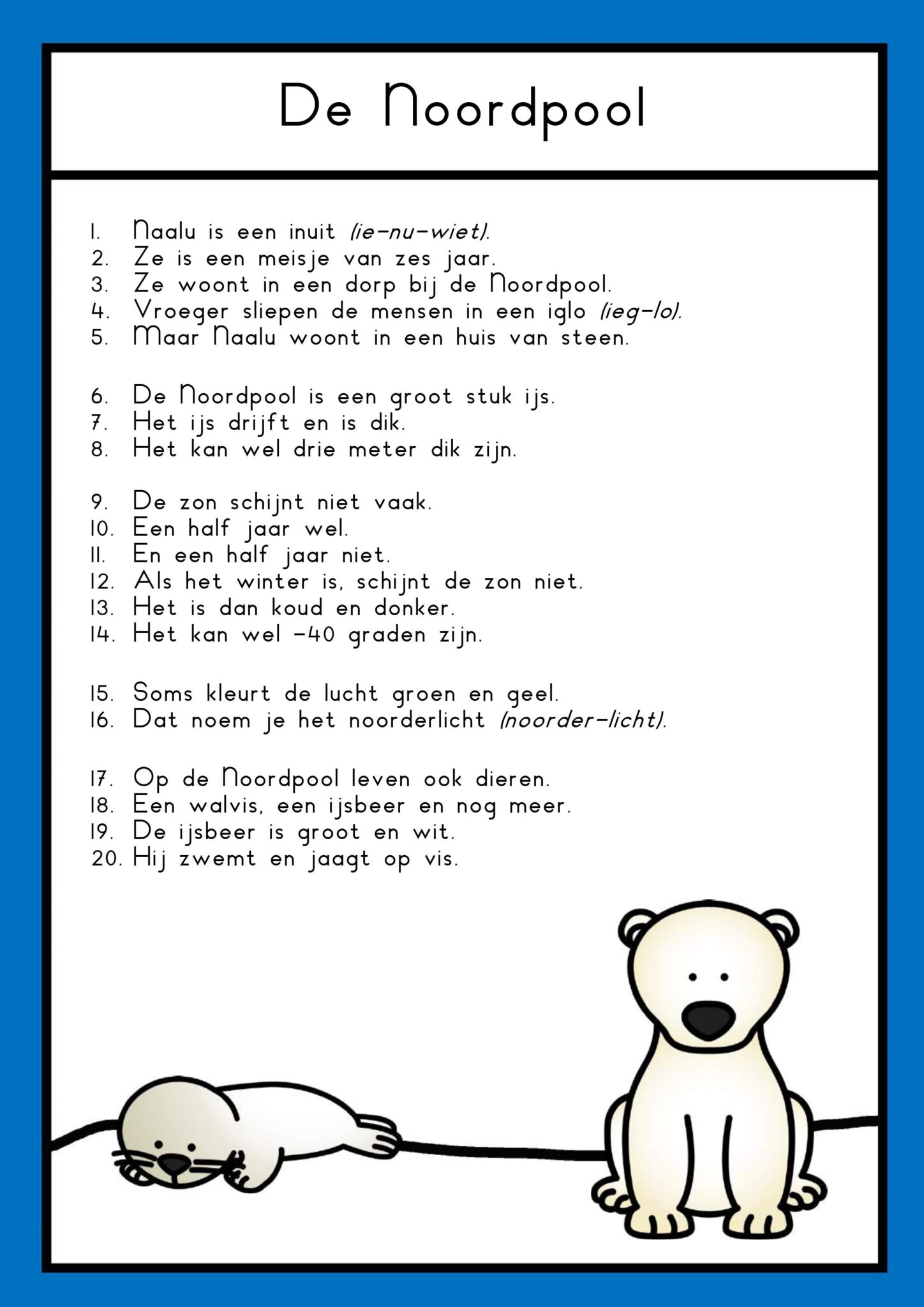 Teksten thema winter E3 - Klas van juf Linda