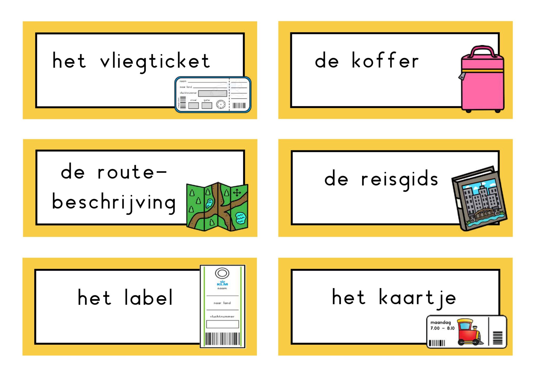 Hoek reisbureau - Klas van juf Linda