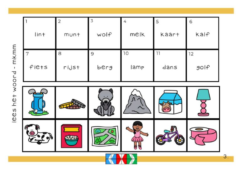 Loco kaarten mkmm en mmkm woorden - Klas van juf Linda