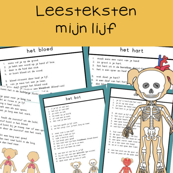 Teksten mijn lijf - Klas van juf Linda