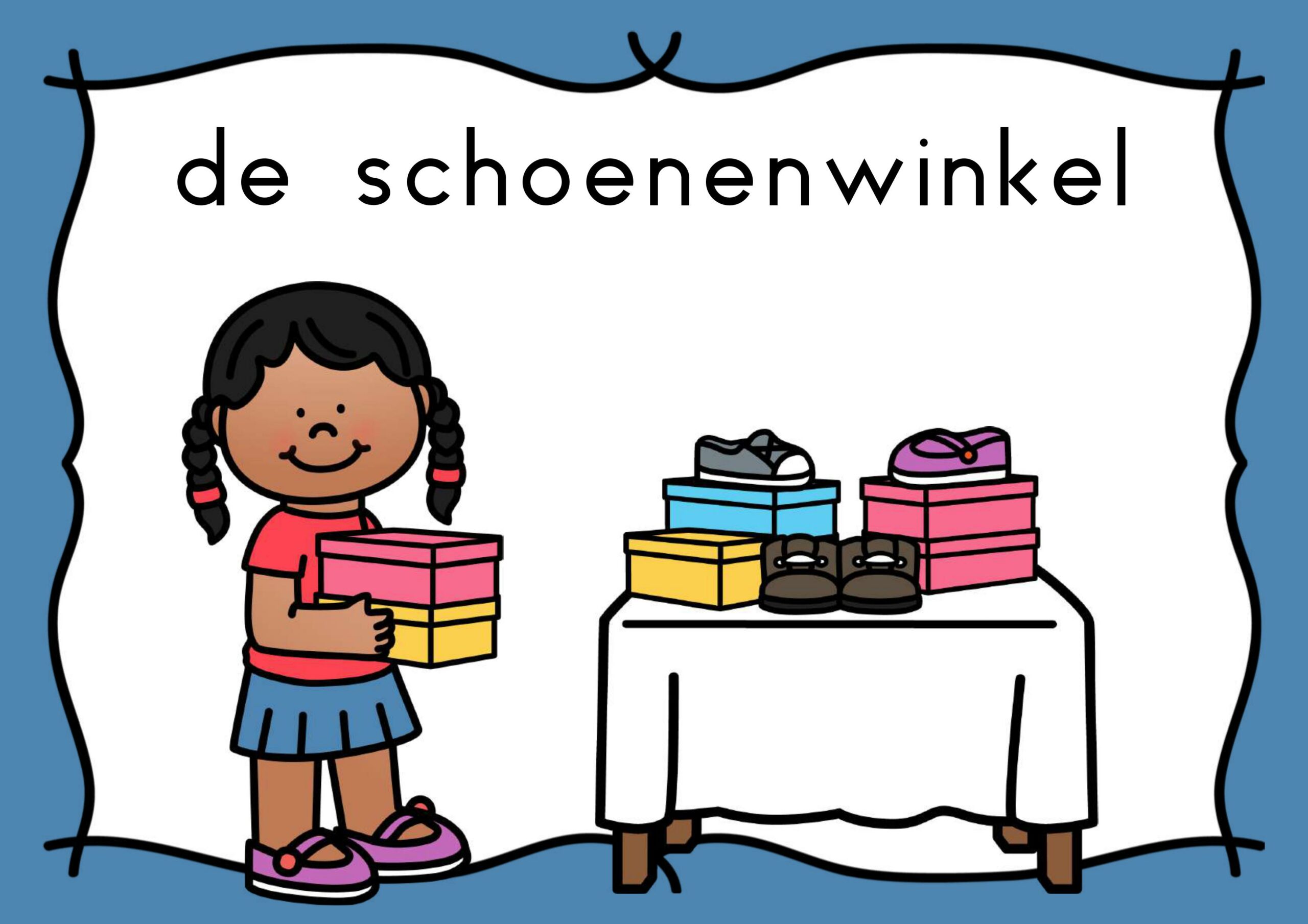 Hoek schoenenwinkel - Klas van juf Linda