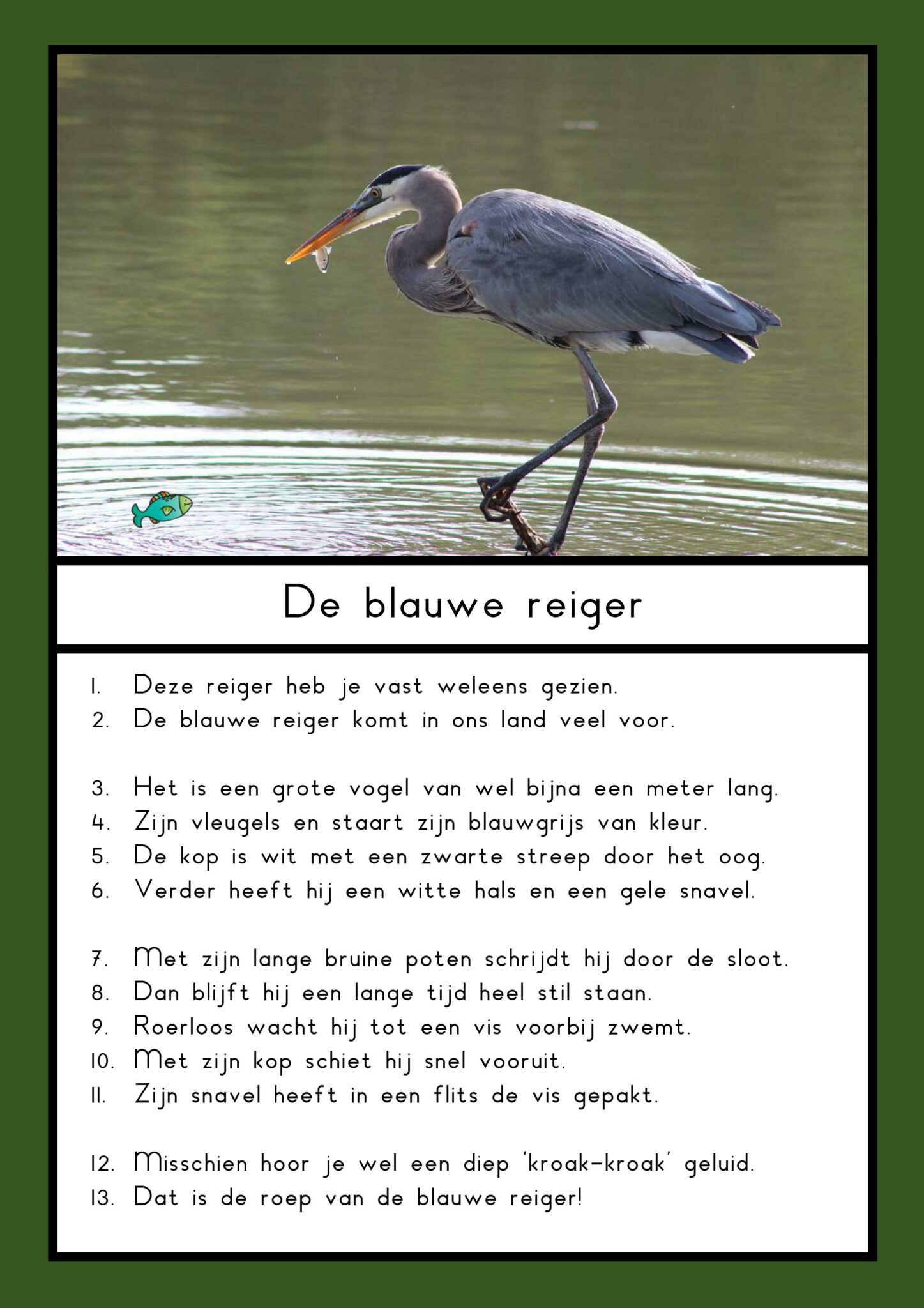 Teksten de sloot - Klas van juf Linda