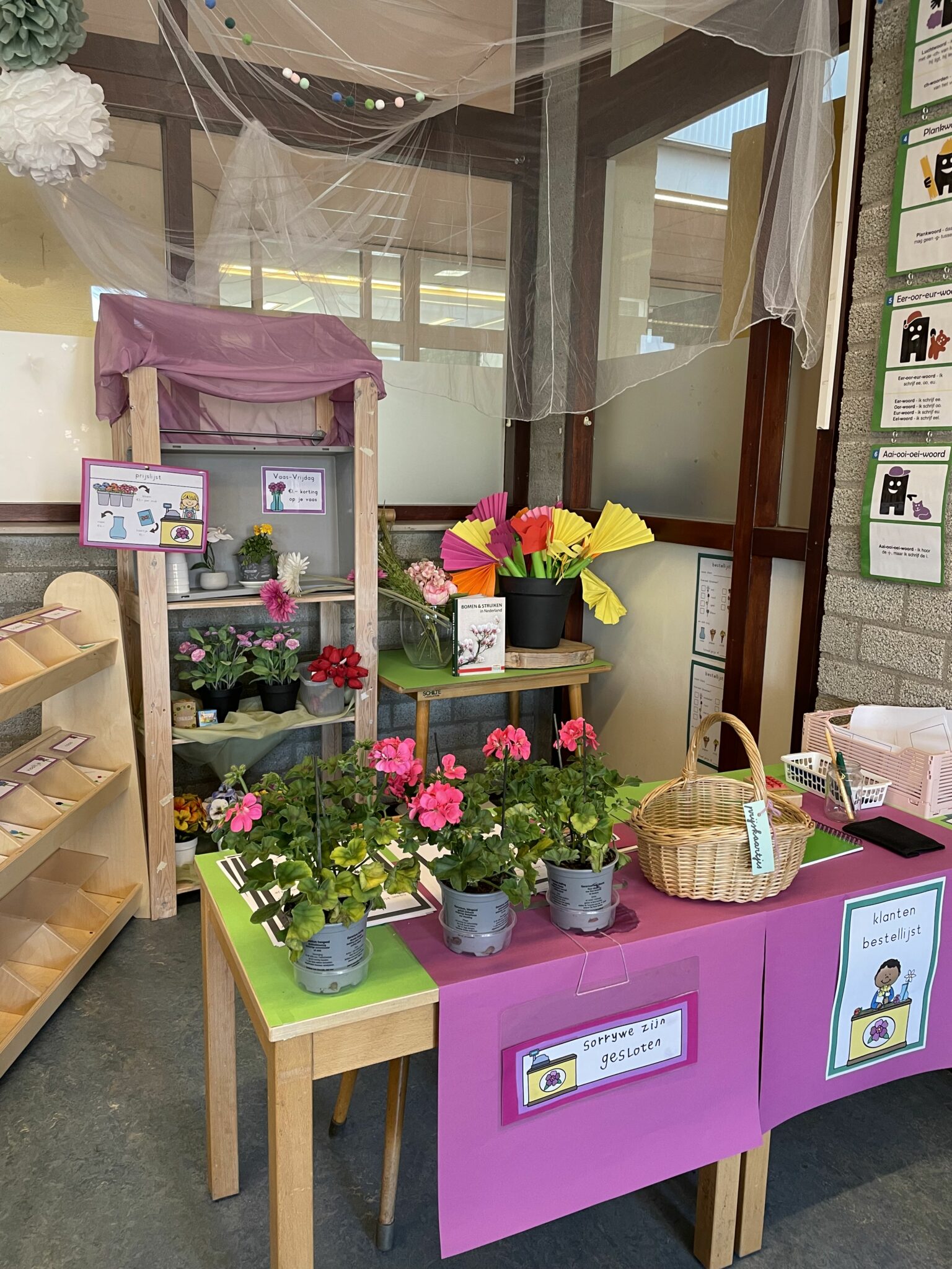 Tips voor de themahoek bloemenwinkel - Klas van juf Linda